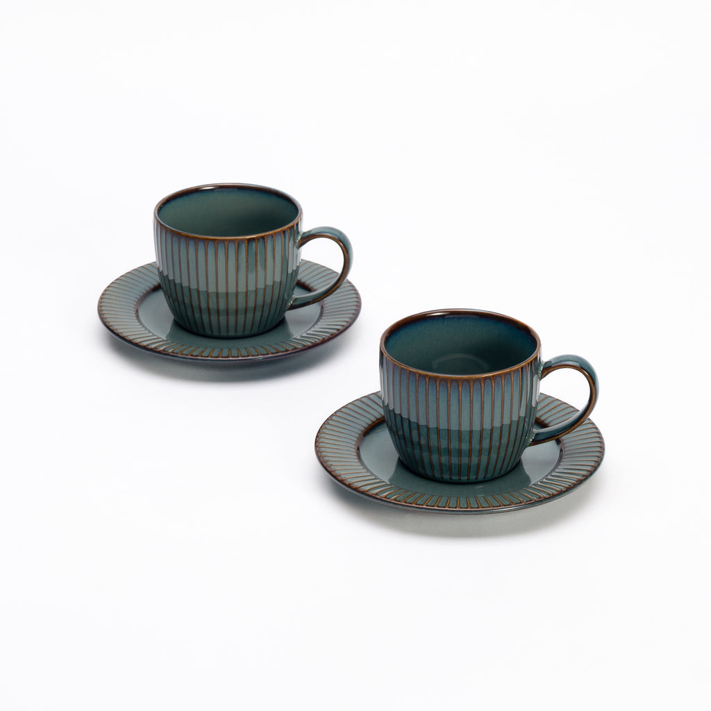 Teal Tea Cup - Set of 2 - Rena