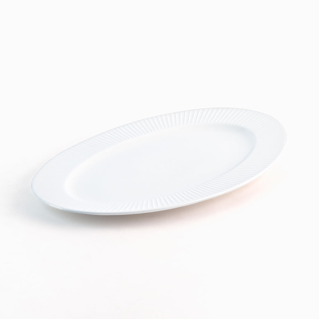White Oval Platter - Rena
