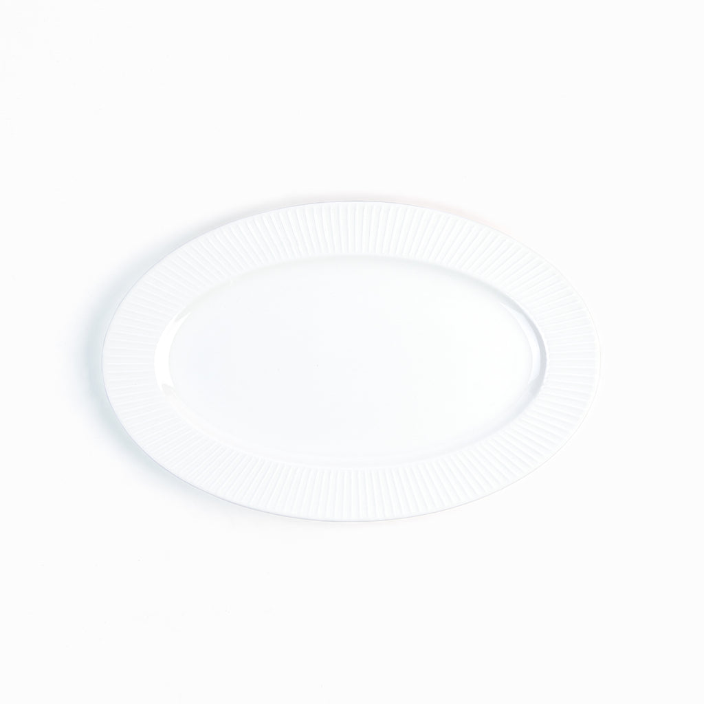 White Oval Platter - Rena