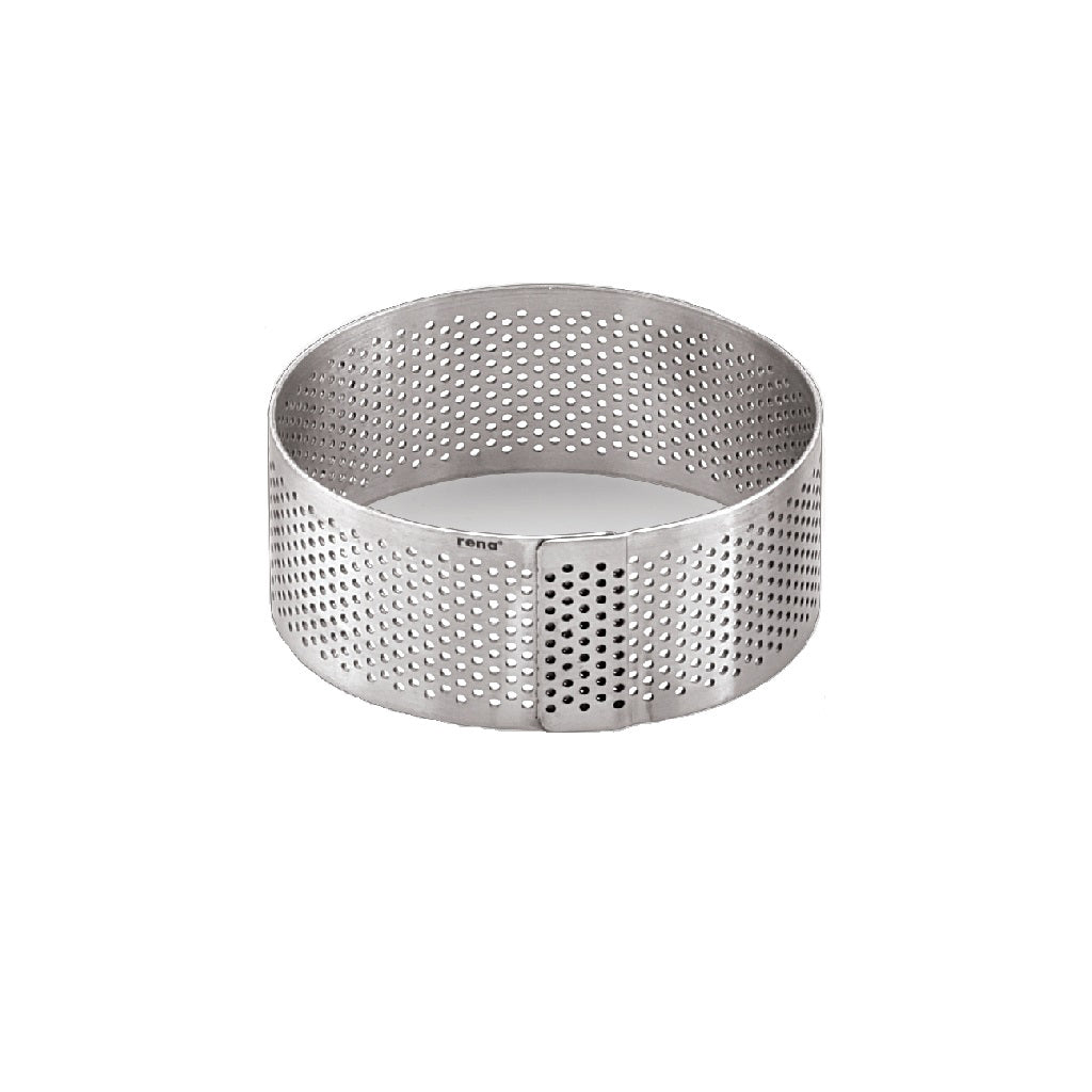 Perforated Round Tart Ring – 3 pc set (H-35mm) - Rena