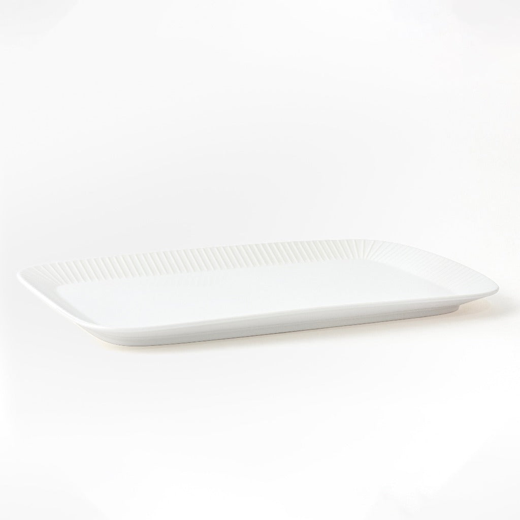 White Rectangle Platter 22 - Rena