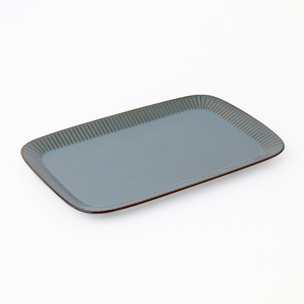 Teal Rectangle Platter 22 - Rena